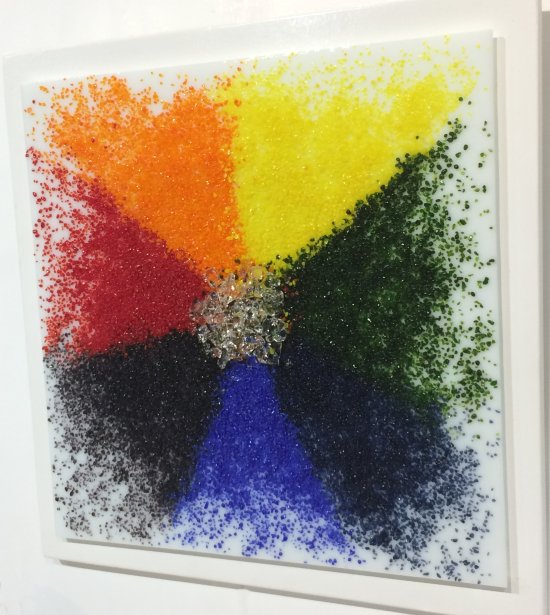 Vitreus Art - Rainbow ExplosionFused Glass wall art