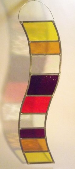 Vitreus Art S-shaped Stained Glass Garden Panels