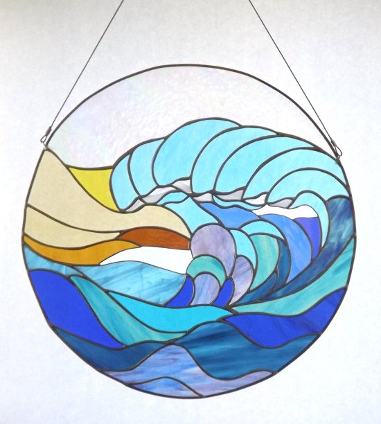 Vitreus Art Stained Glass Sennen Surf